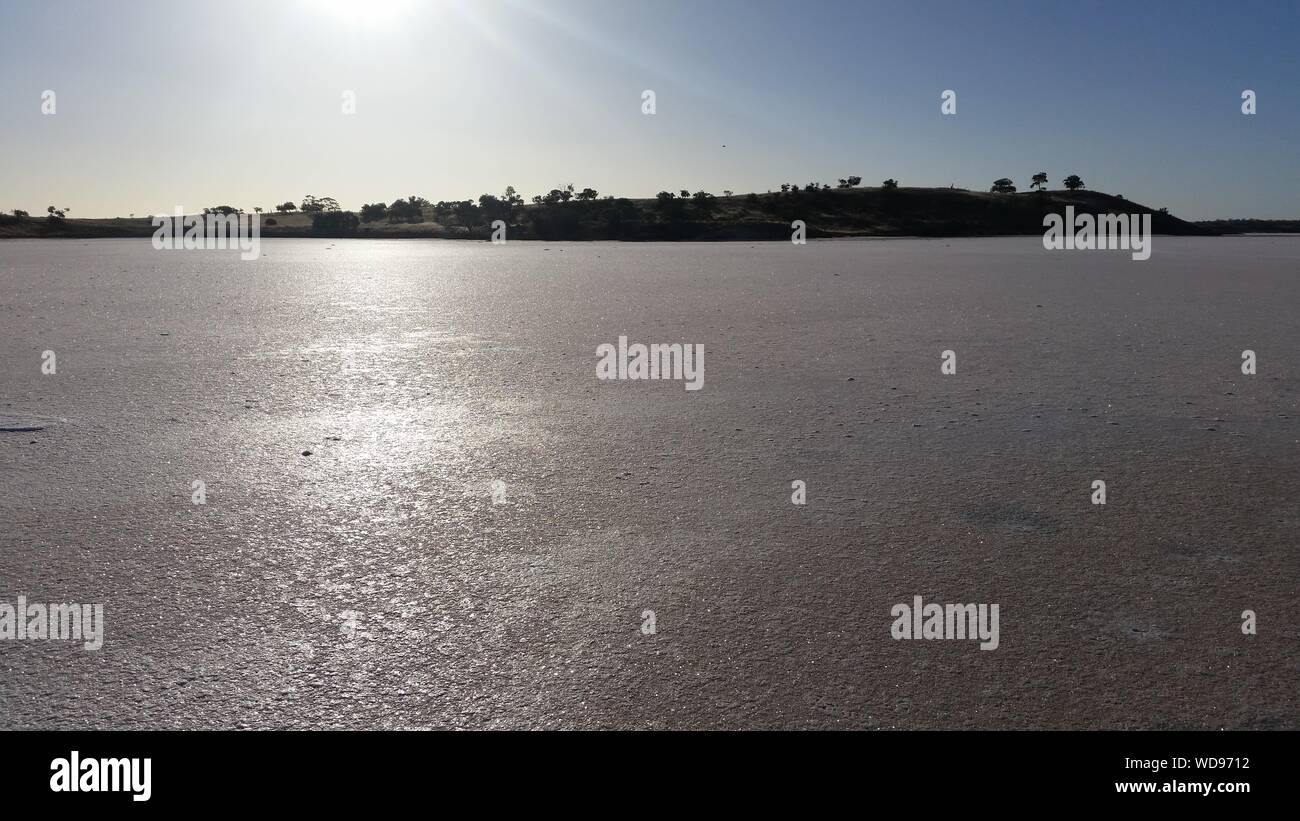 A Salt Lake in the Little Desert region of Victoria Stock Photo - Alamy