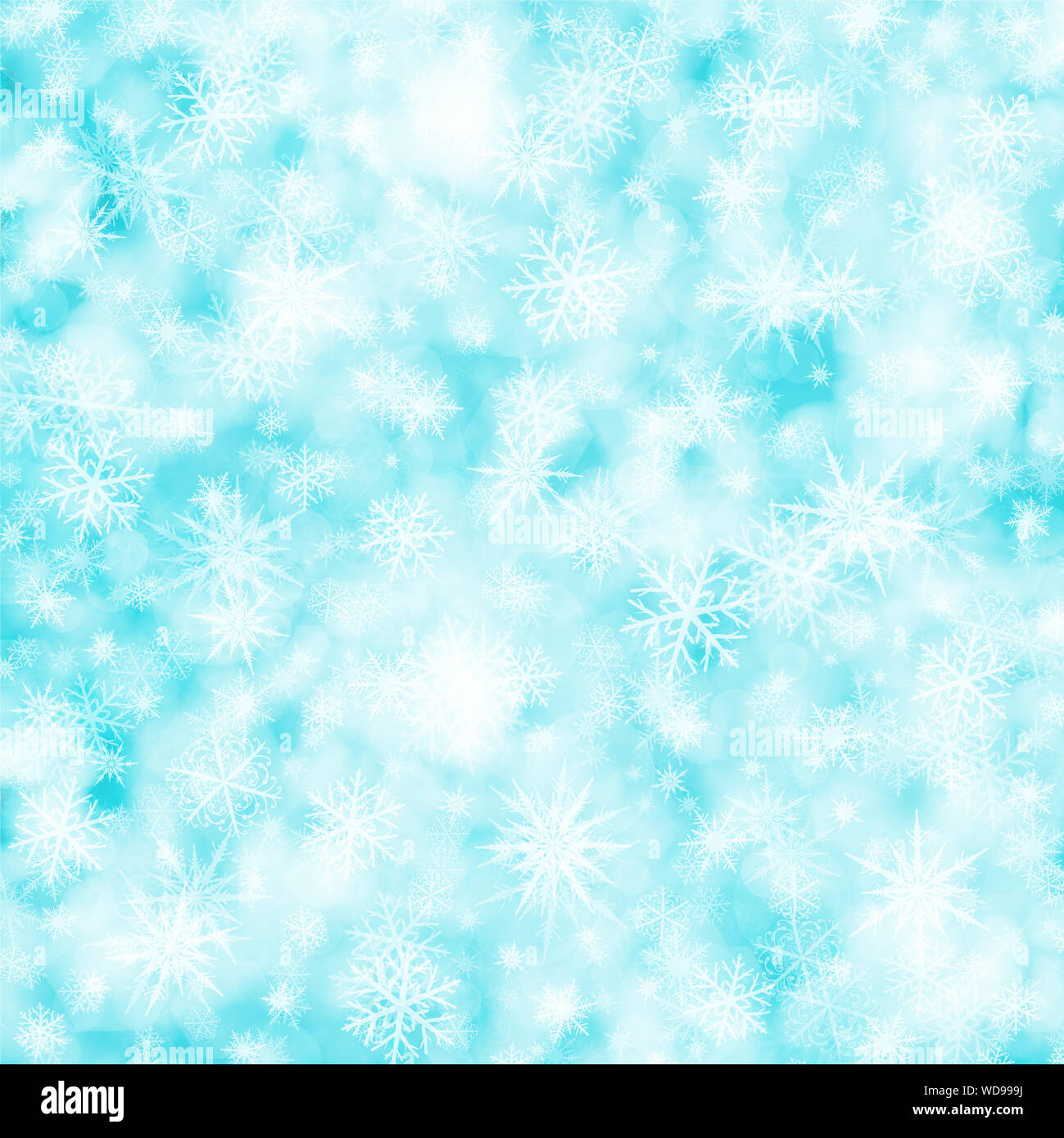 Winter snowfall snowflakes white background hi-res stock photography ...
