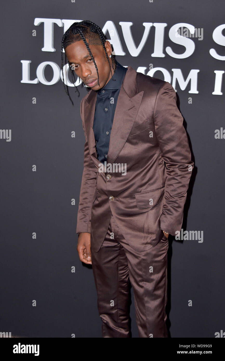 Santa Monica, USA. 27th Aug, 2019. Travis Scott at the premiere of the ...