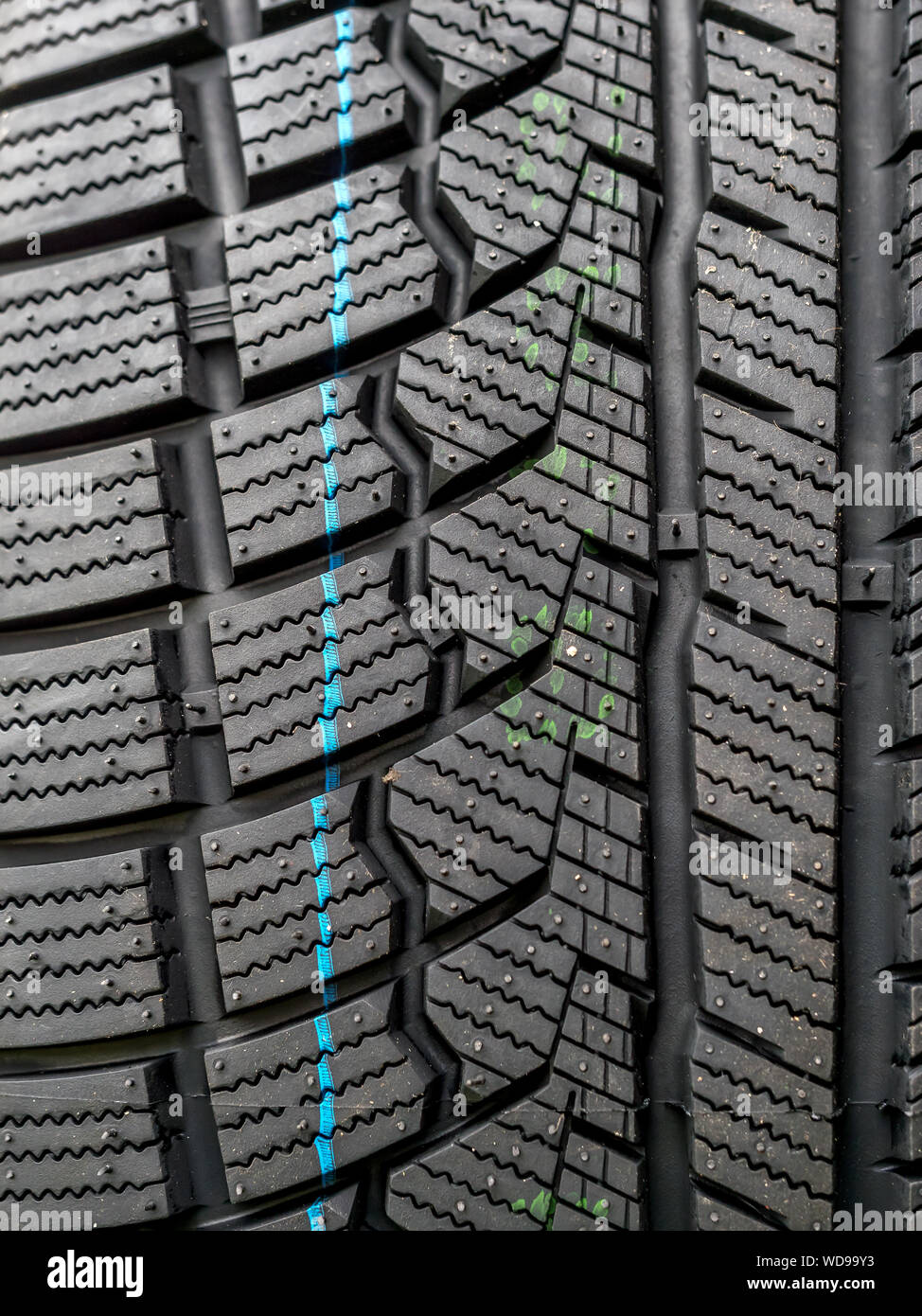 Closeup of new winter car tire Stock Photo - Alamy