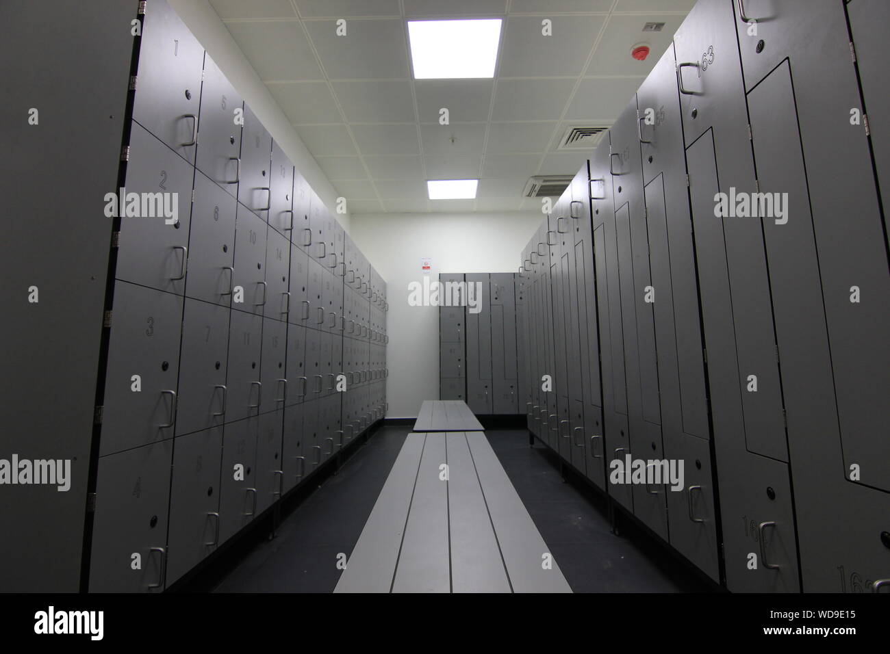 Locker room wall hi-res stock photography and images - Alamy