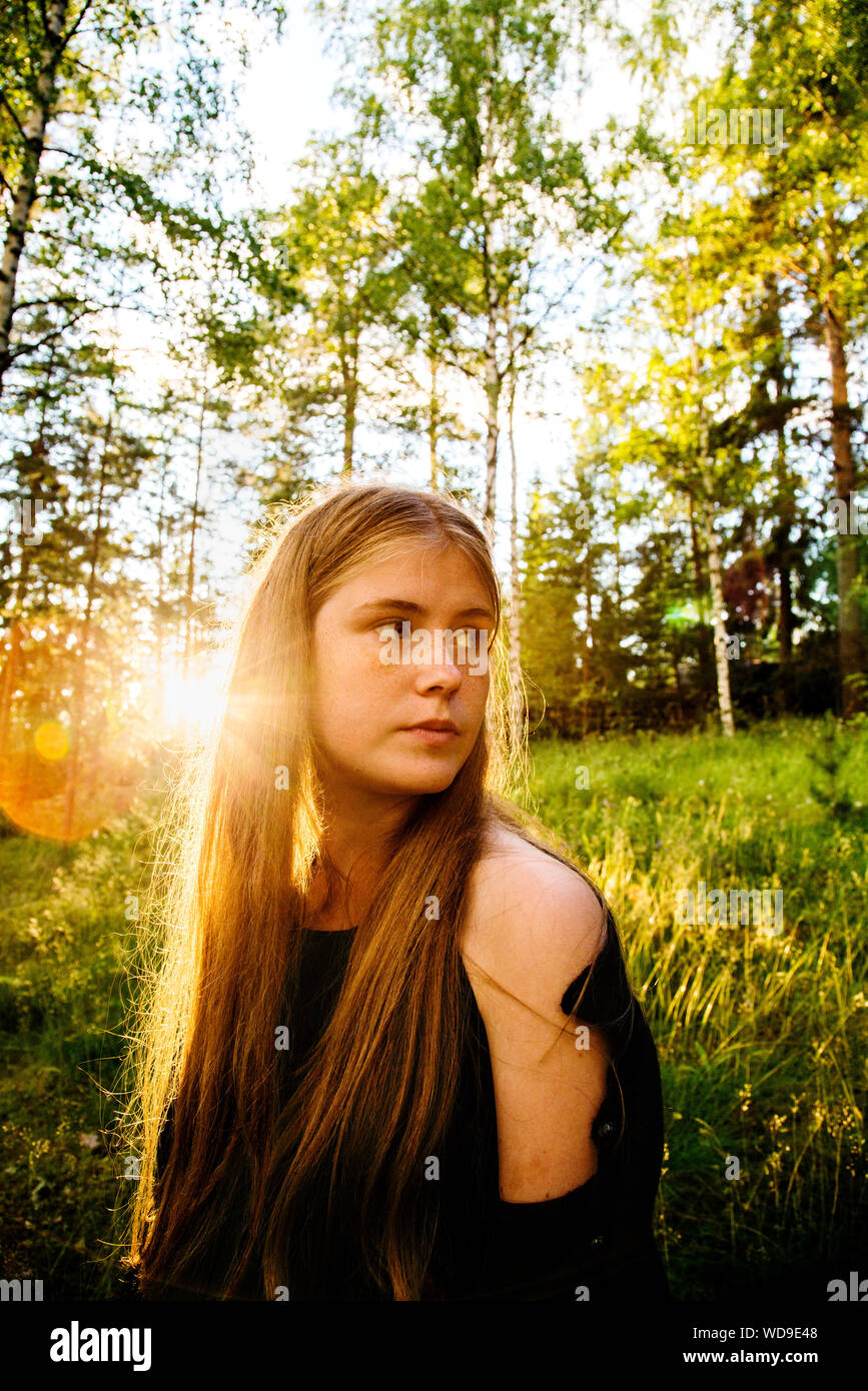Portrait sunset landscape hi-res stock photography and images - Alamy