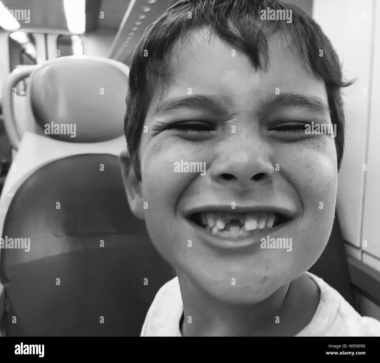 Tooth gap Black and White Stock Photos & Images - Alamy