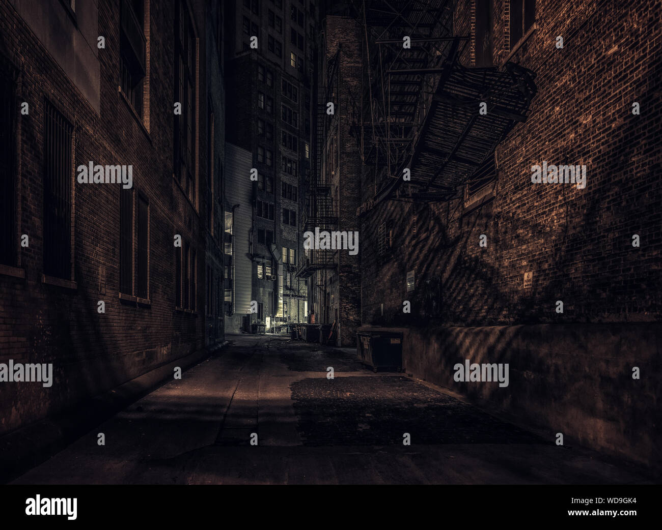 Chicago illinois alley hi-res stock photography and images - Alamy