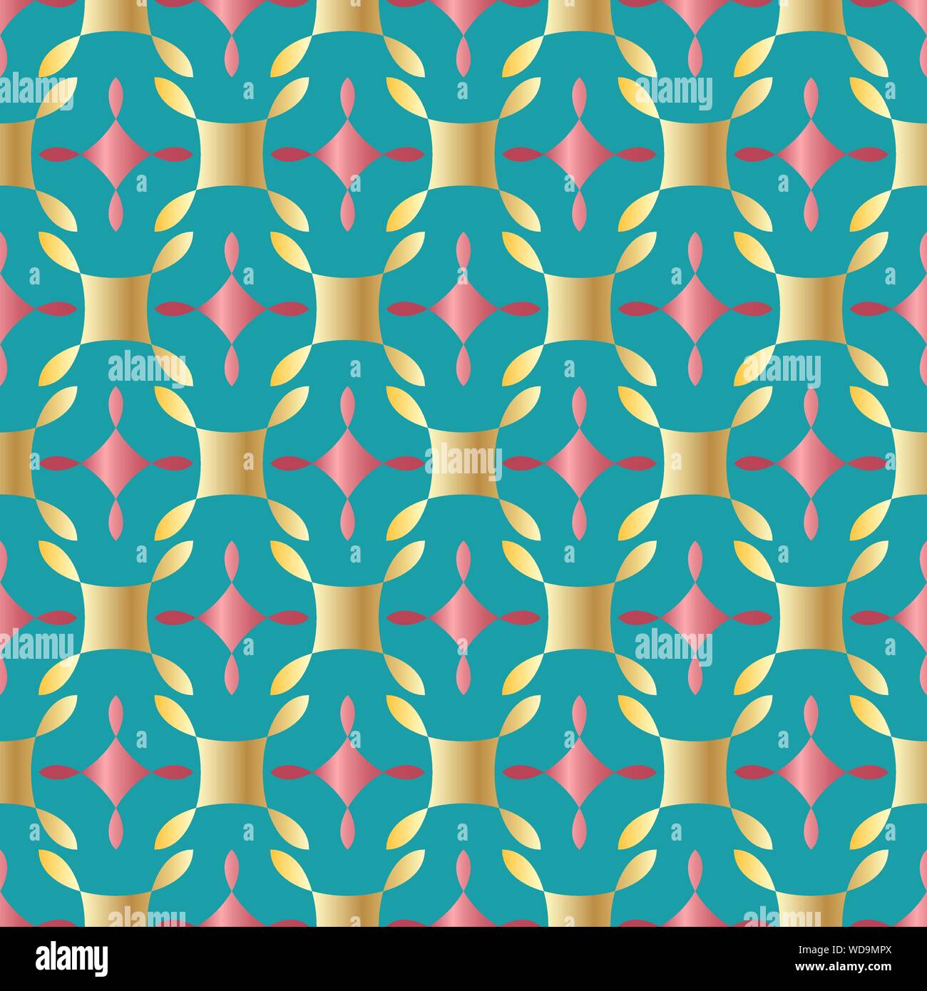 Seamless pattern with ordered arrangement of abstract geometric shapes ...