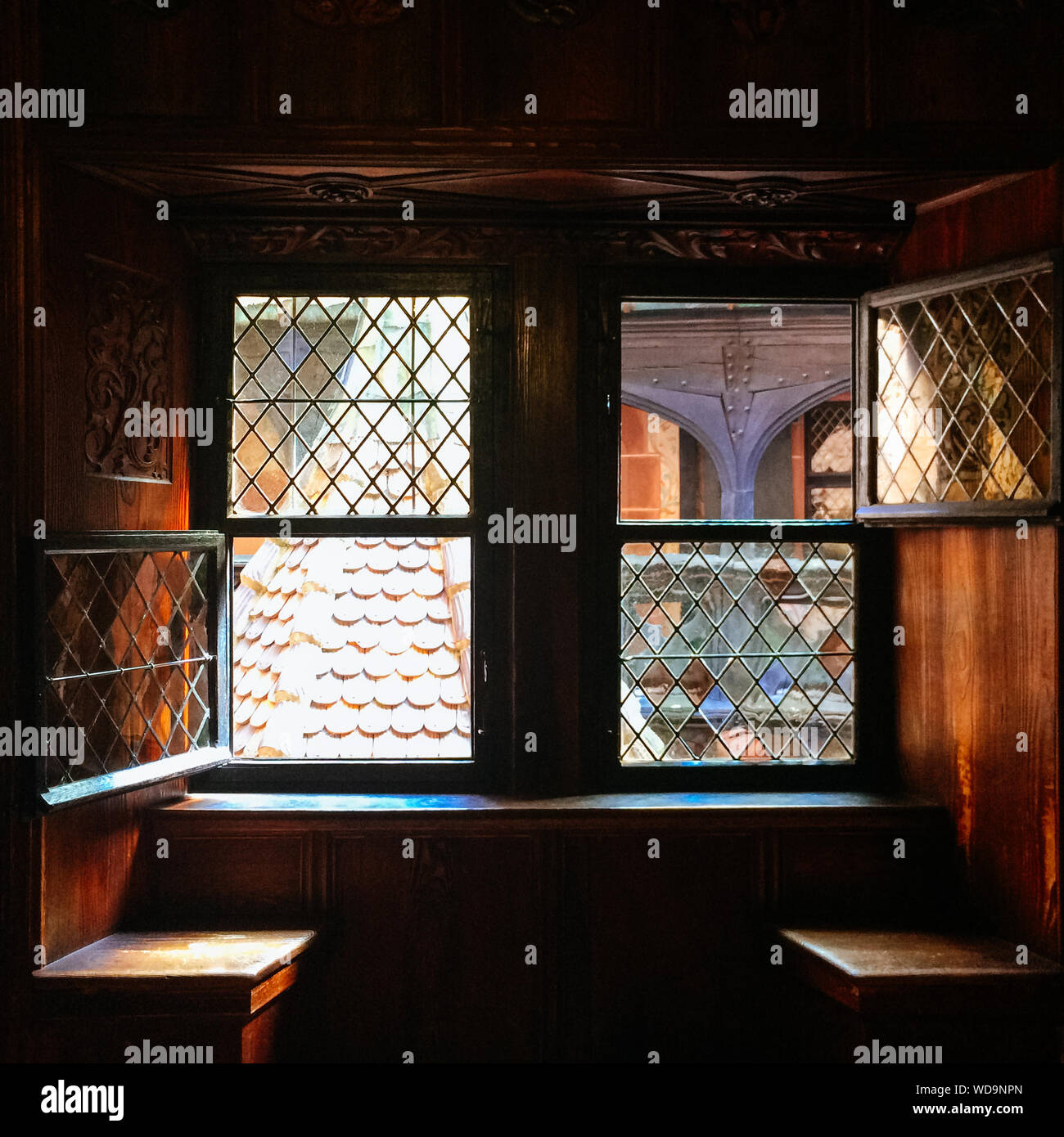 Seen through the glass windows hi-res stock photography and images - Alamy