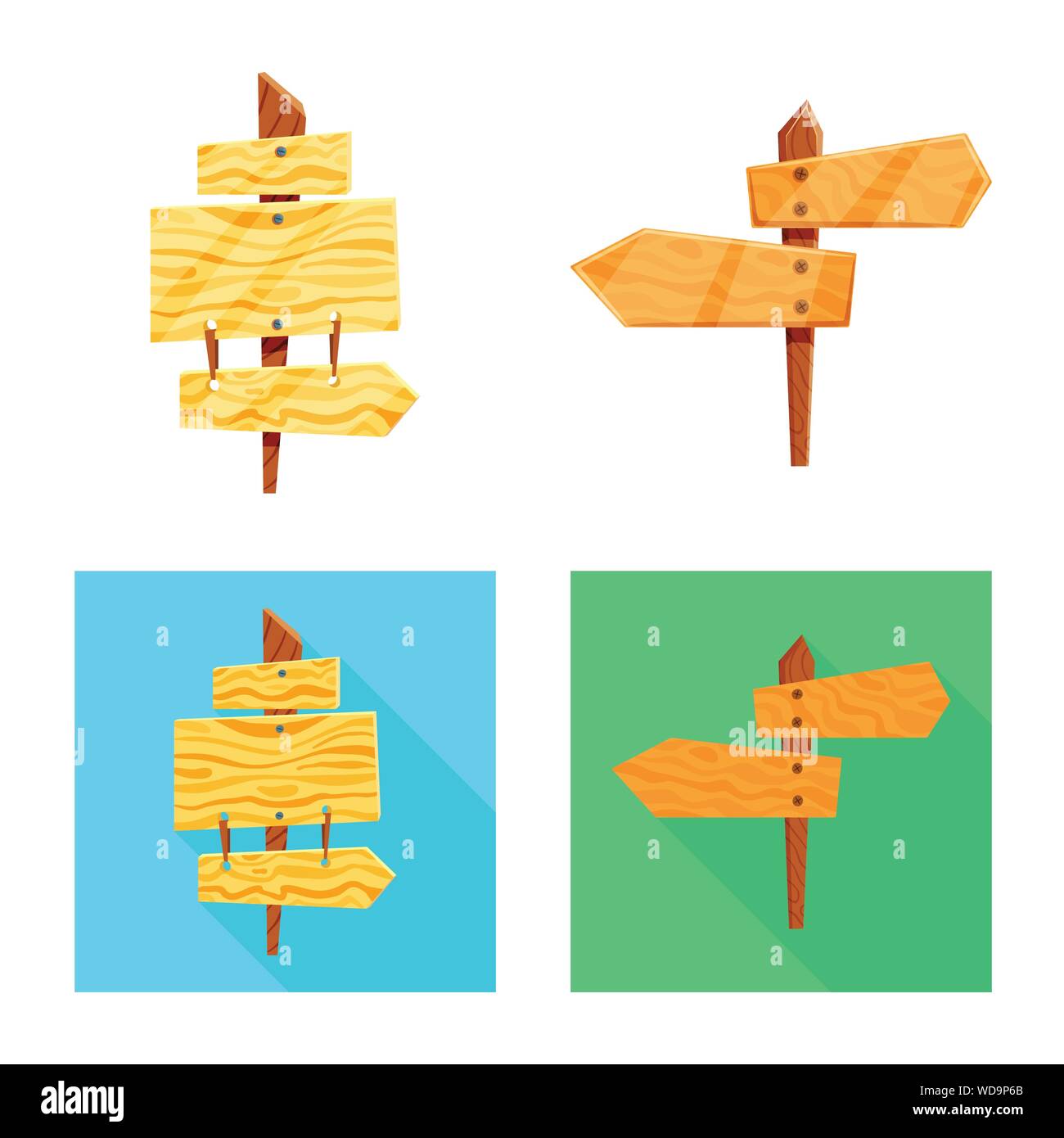 Vector illustration of raw and forest icon. Collection of raw and ...