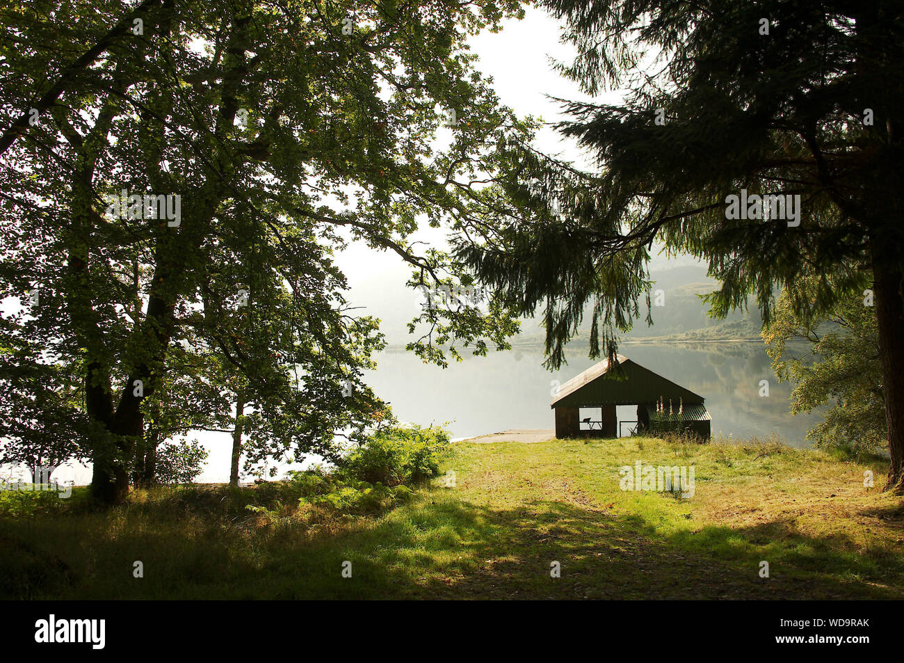 House and trees landscape hi-res stock photography and images - Alamy