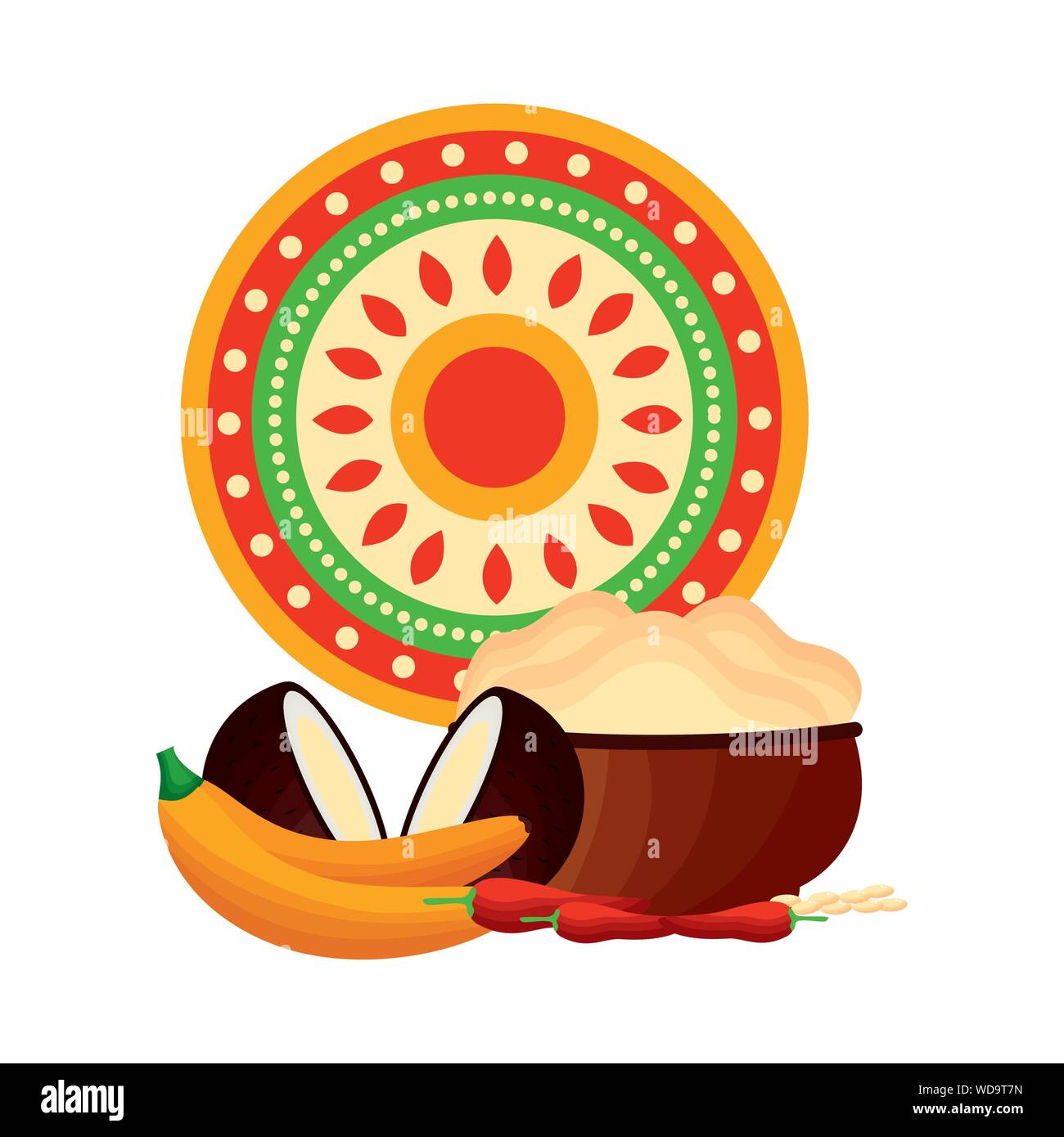 Food of onam celebration design Stock Vector Image & Art - Alamy