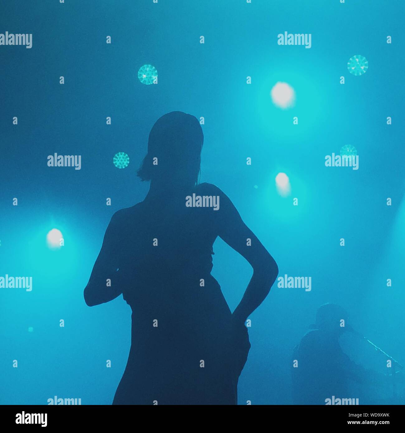 Two women back view silhouette hi-res stock photography and images - Alamy