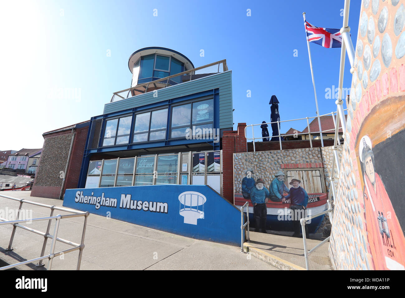 Outside view of Sheringham Museum on a sunny day in summer Stock Photo ...