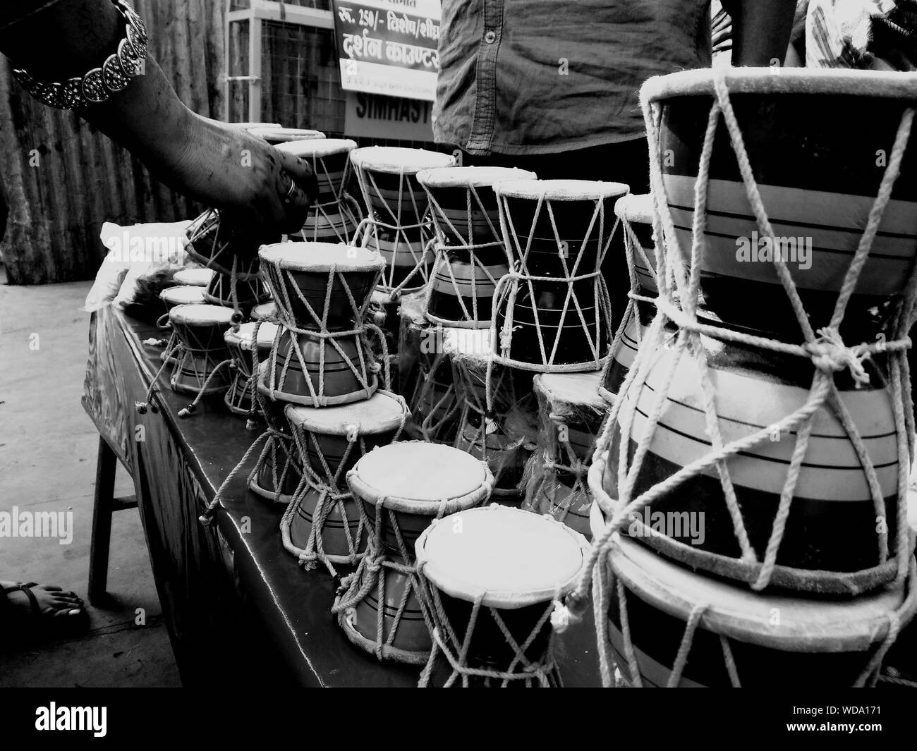 Stack of drums hi-res stock photography and images - Alamy