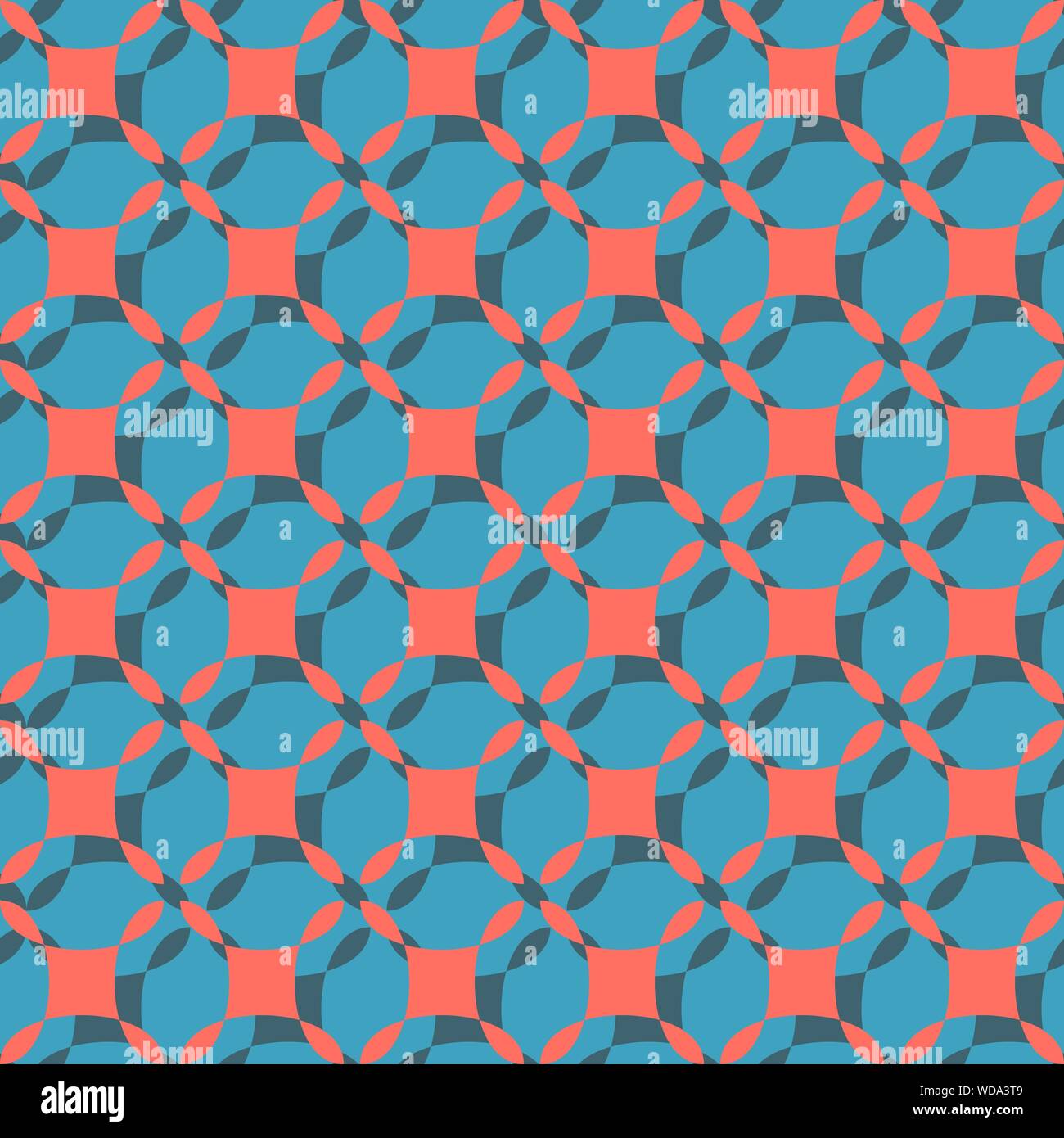 Seamless pattern with abstract shapes depicting a grid casting a shadow ...