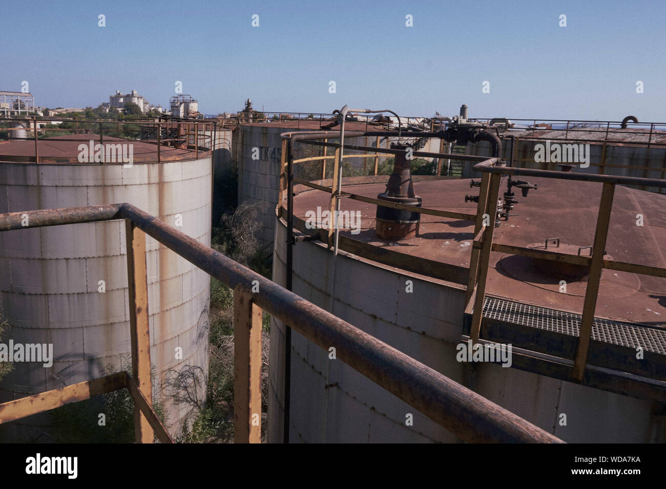 Old storage tanks hi-res stock photography and images - Alamy