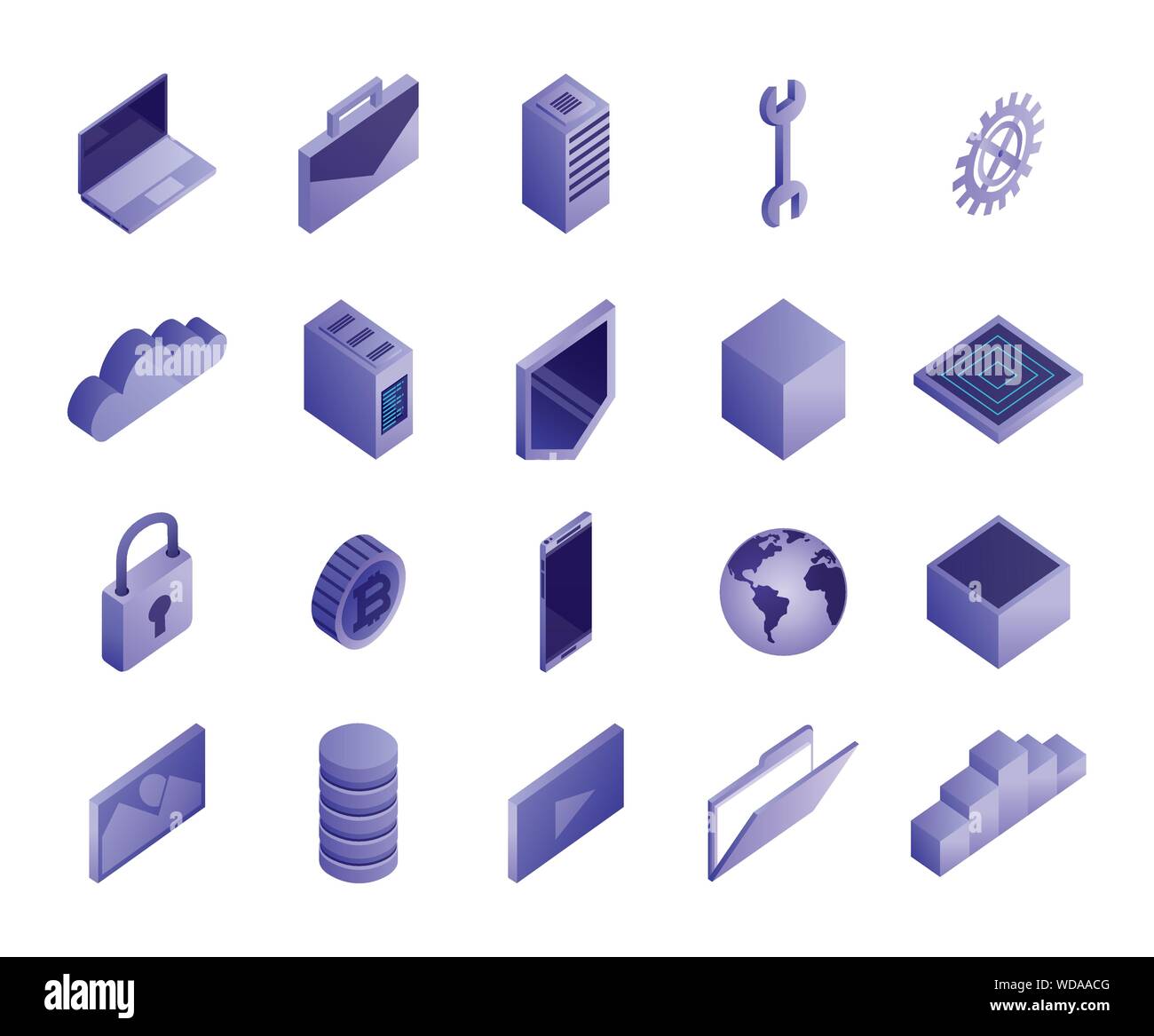 bundle of data center icons Stock Vector Image & Art - Alamy