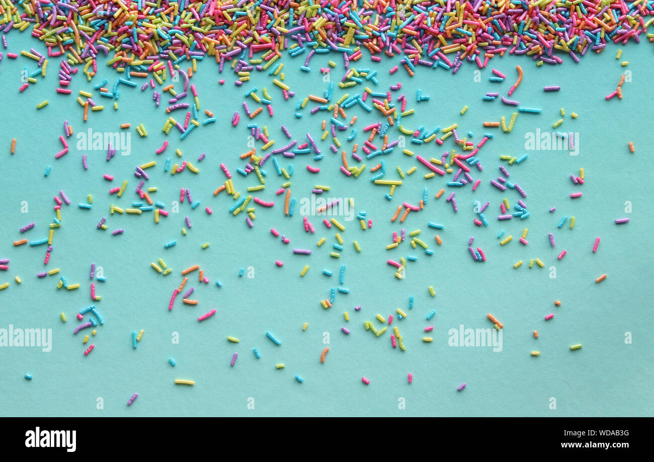 Blue sprinkles background hi-res stock photography and images - Alamy