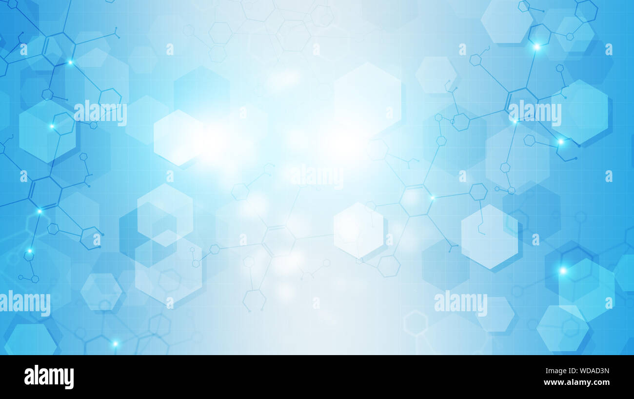 healthcare and science medical blue abstract background Stock Photo - Alamy