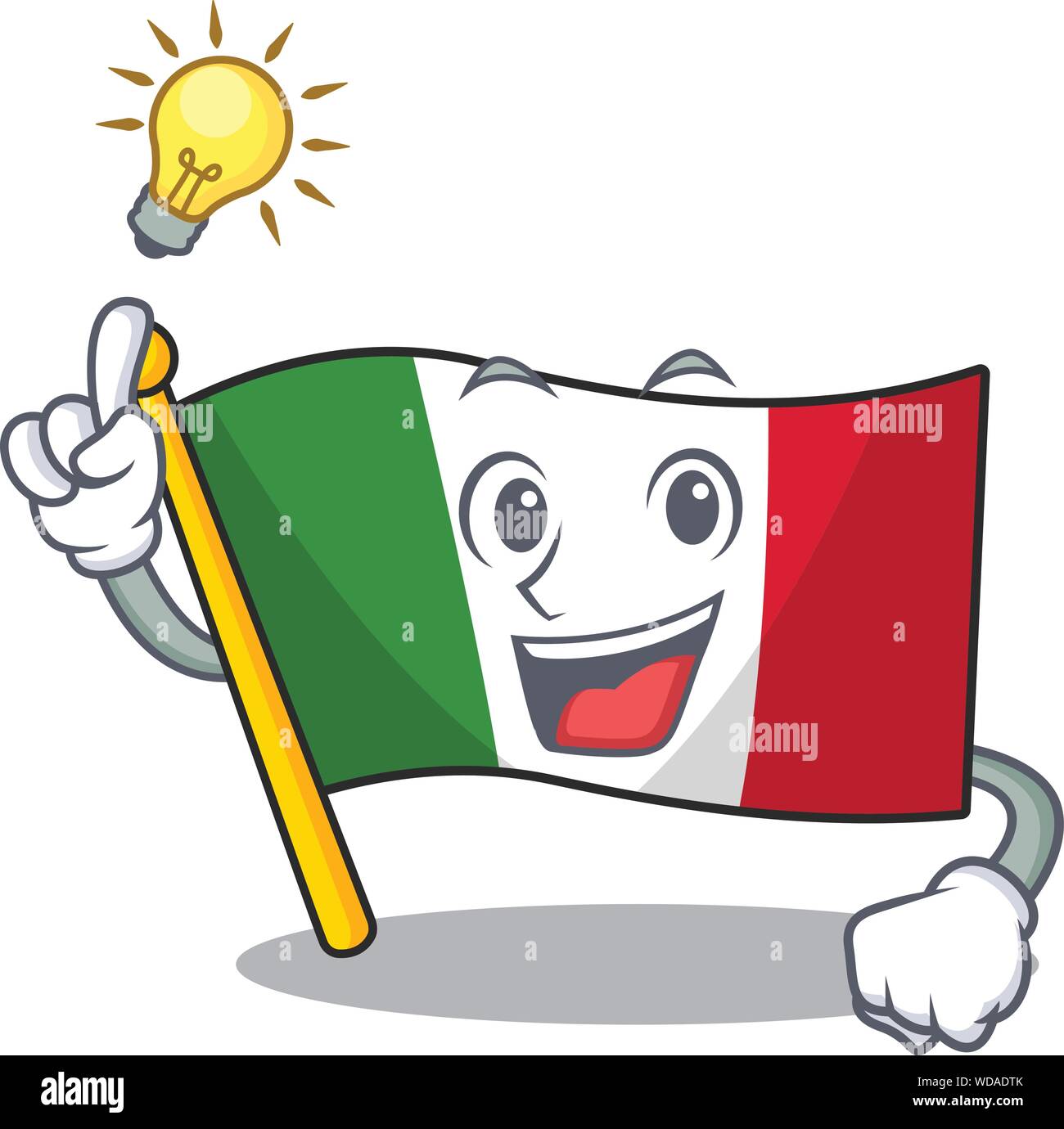 Have an idea flag italy is placed the cartoon cupboard Stock Vector ...