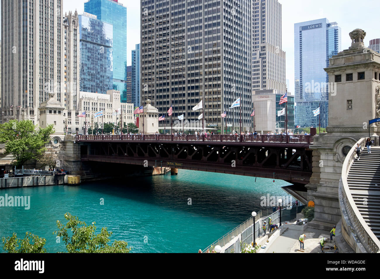 Chicago bridges hi-res stock photography and images - Alamy