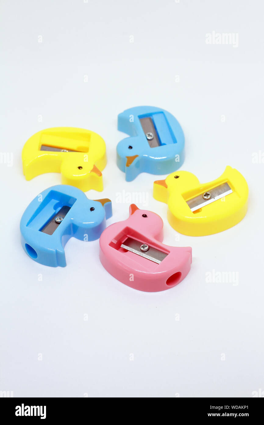 Yellow pencil sharpeners hi-res stock photography and images - Alamy