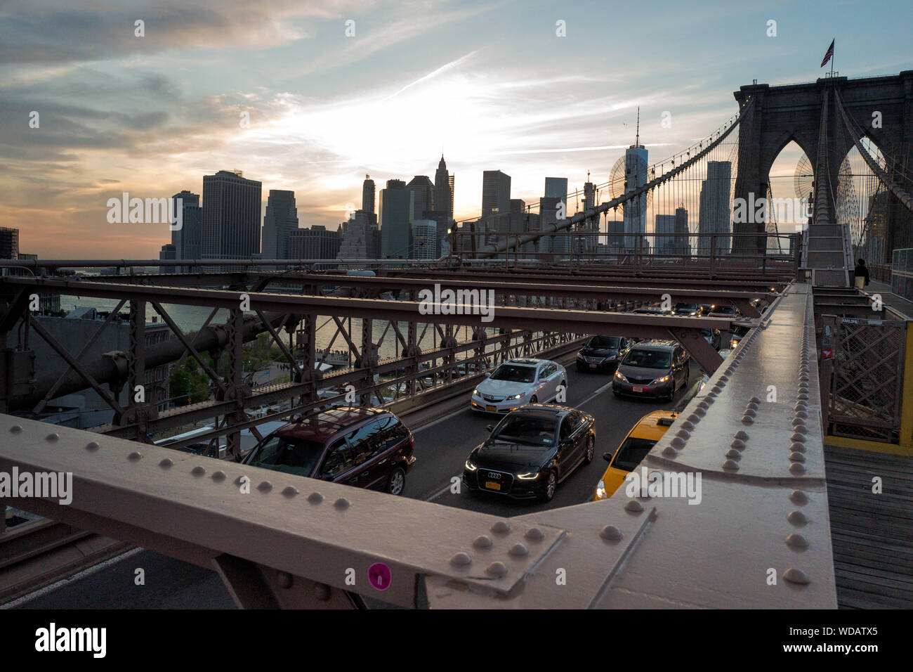Under brooklyn bridge tower hi-res stock photography and images - Alamy