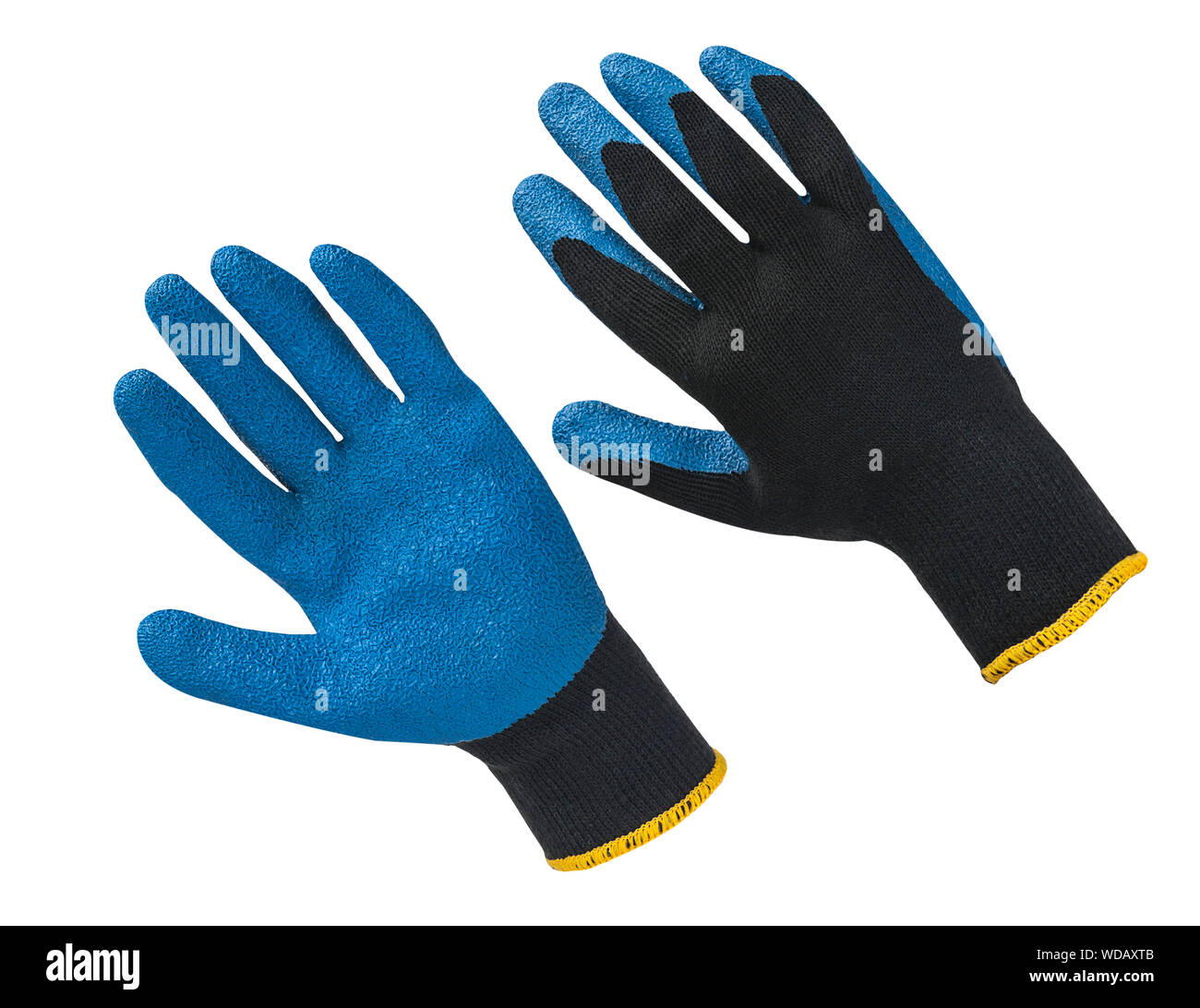 Safety gloves isolated on white background. Protective worker gloves ...