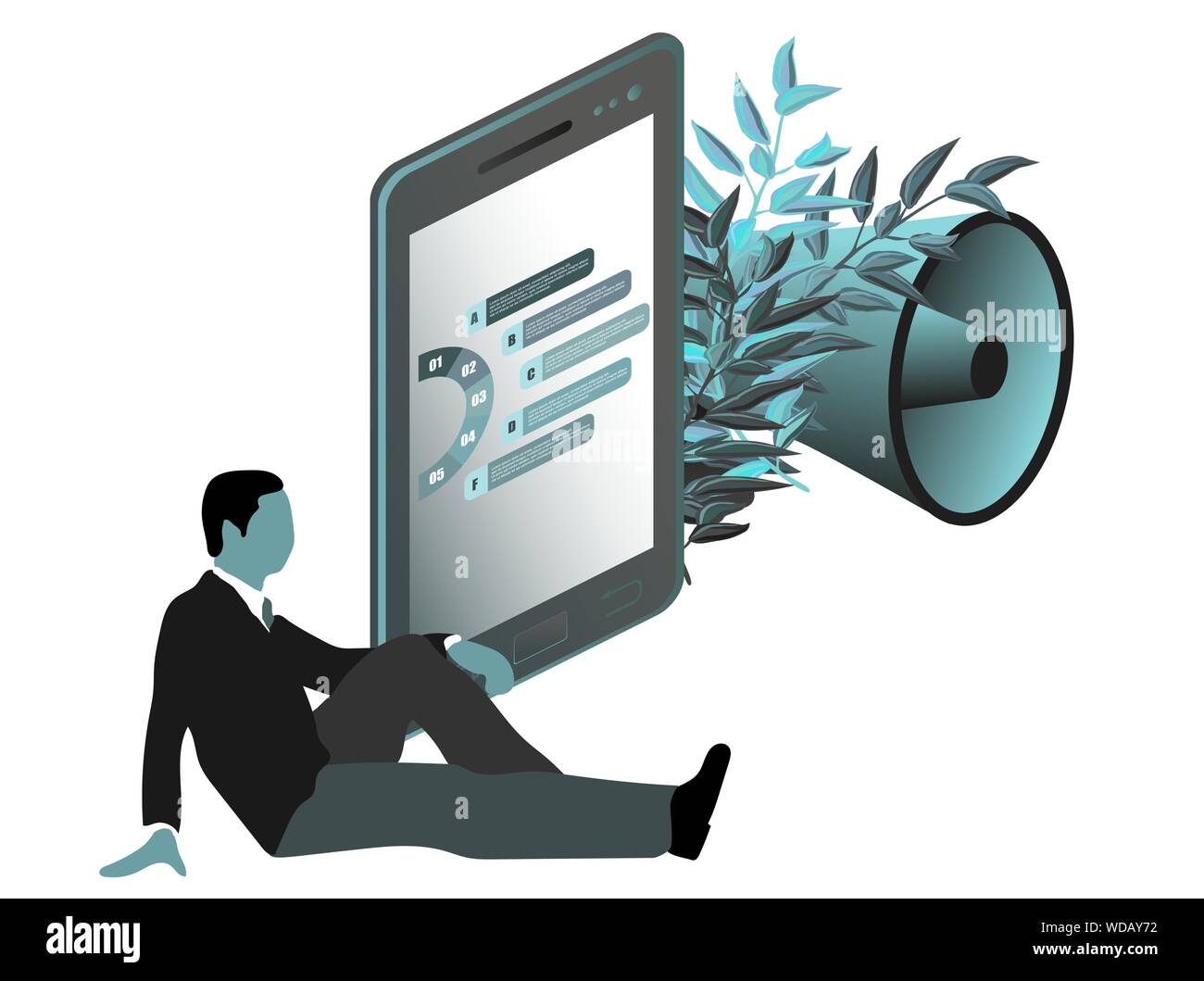 Flat isometric character vector illustration. Flat style illustration ...