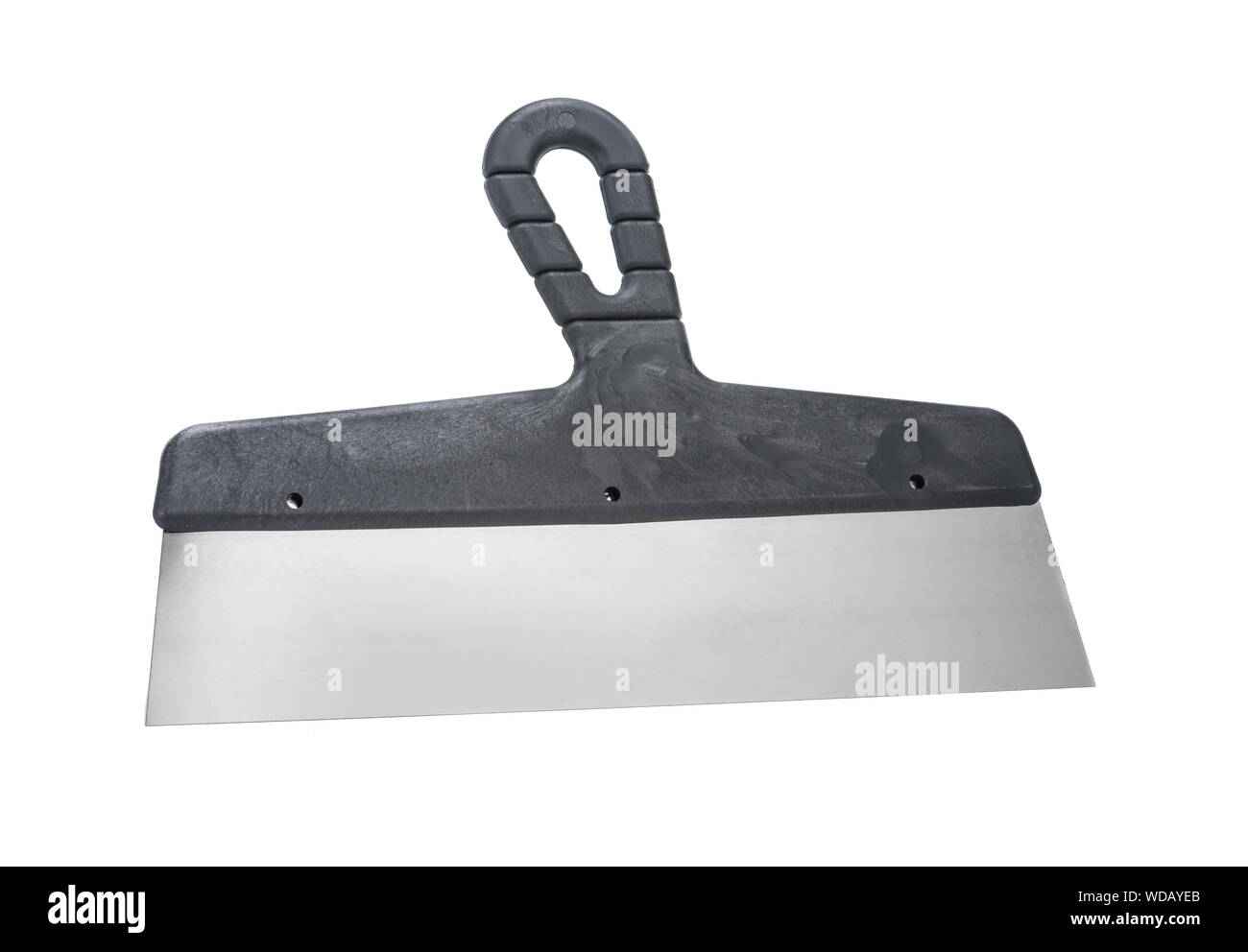 Finishing spatula on white background. Handle coating knife on white ...
