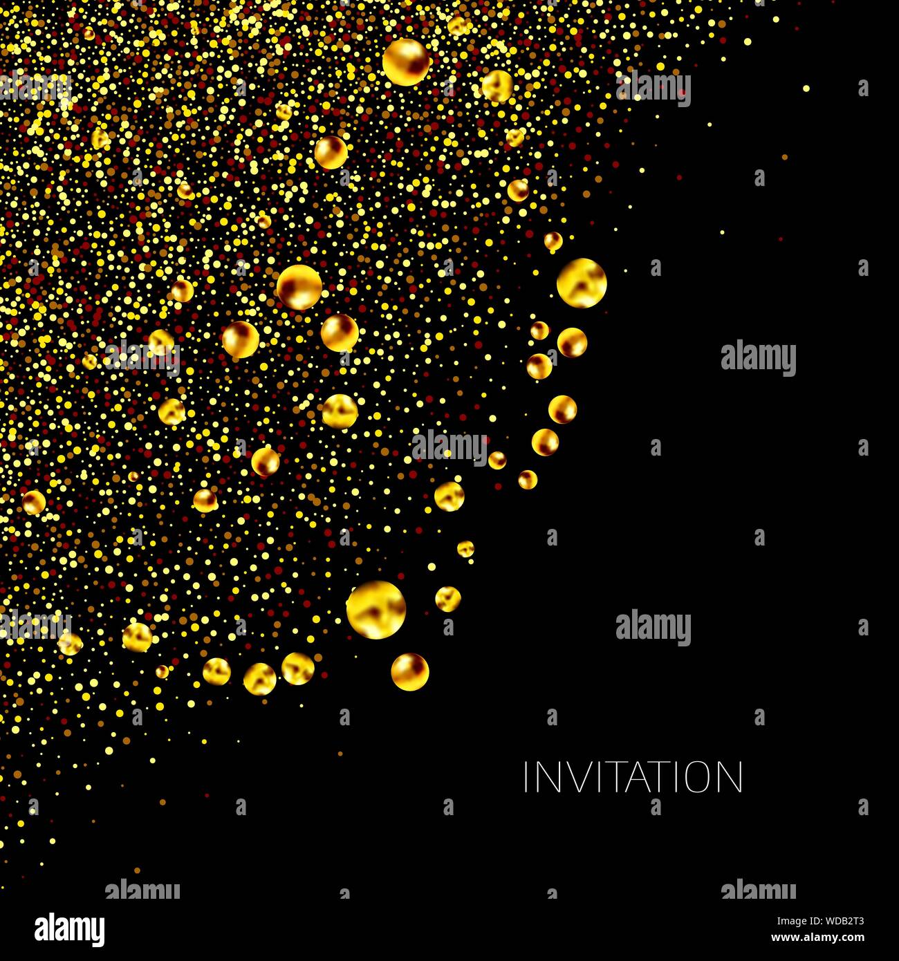 Golden sparkles shimmer gold Stock Vector Images - Alamy