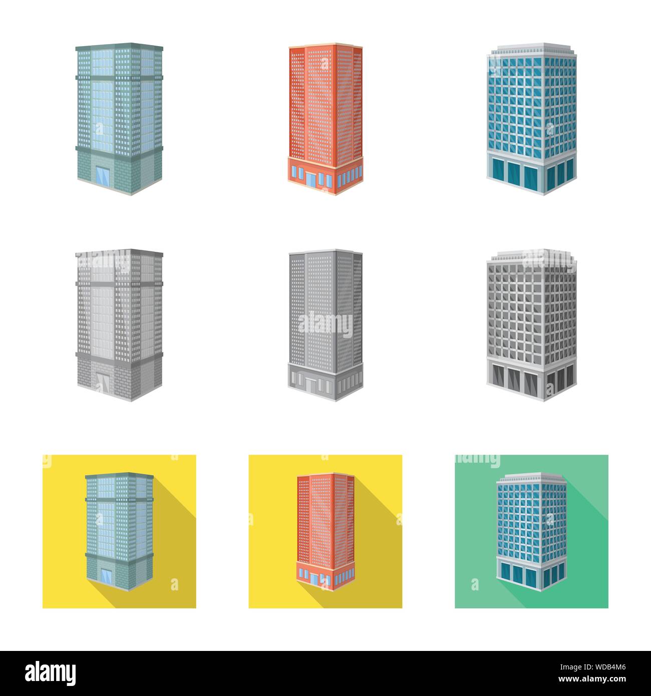Vector design of construction and building symbol. Set of construction ...