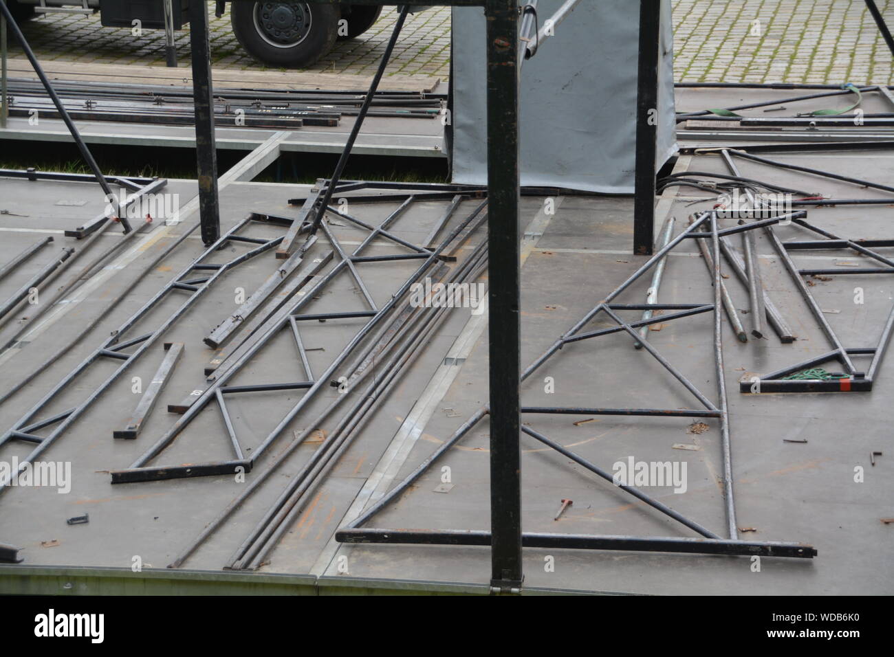 Metal Rods At Construction Site Stock Photo - Alamy