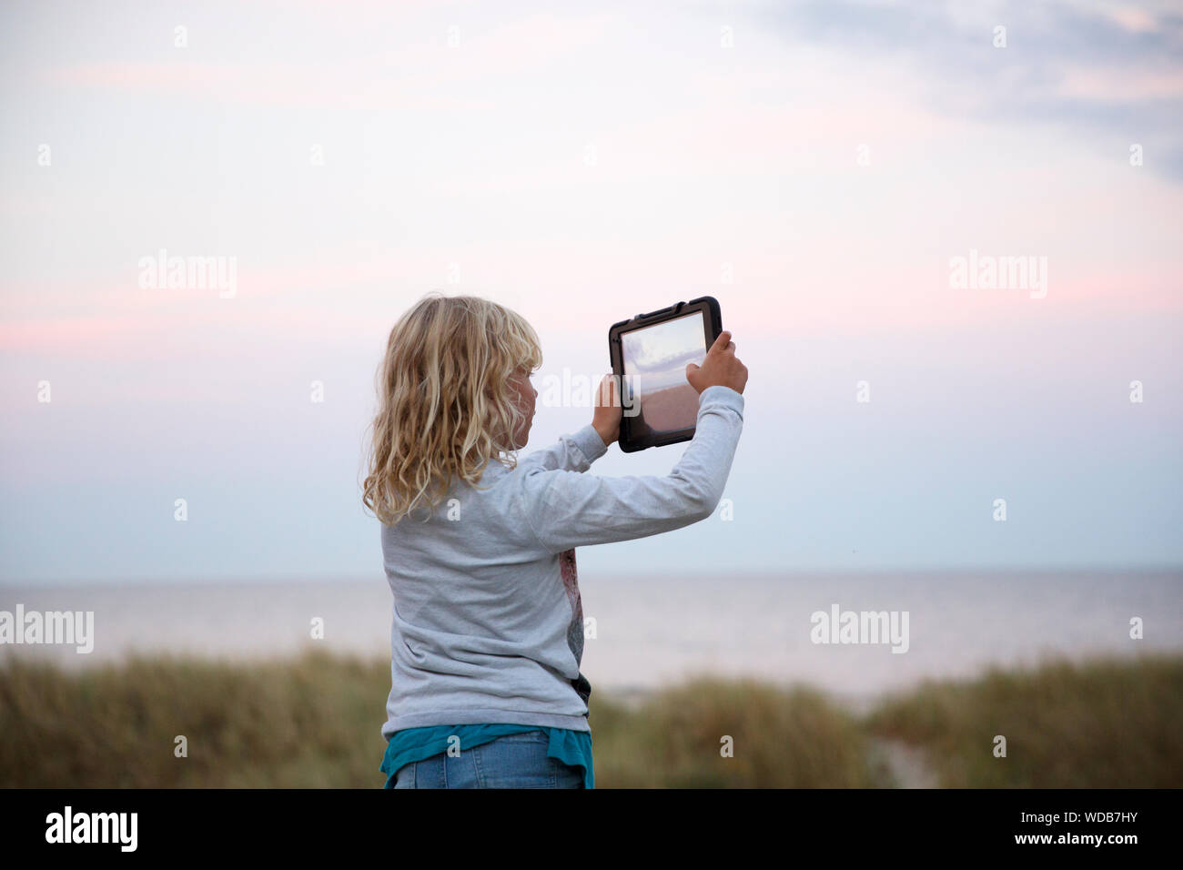Taking tablet hi-res stock photography and images - Alamy
