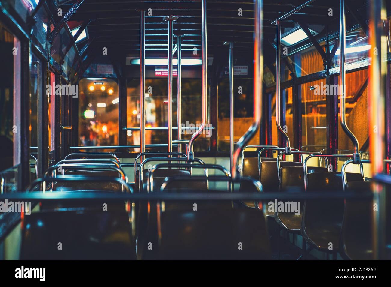 Interior of empty bus hi-res stock photography and images - Alamy