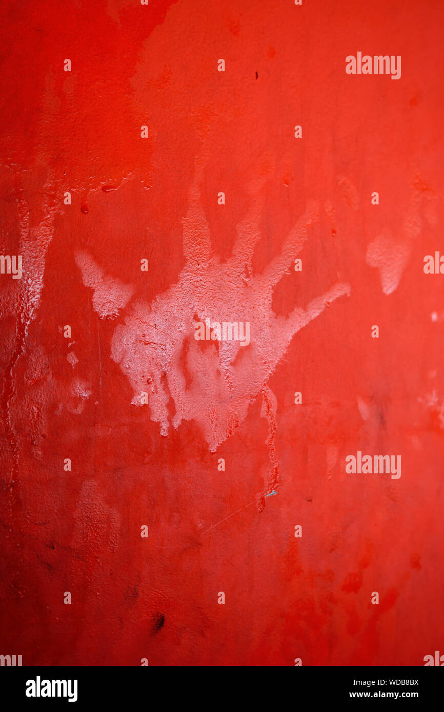 Red Handprint High Resolution Stock Photography and Images - Alamy