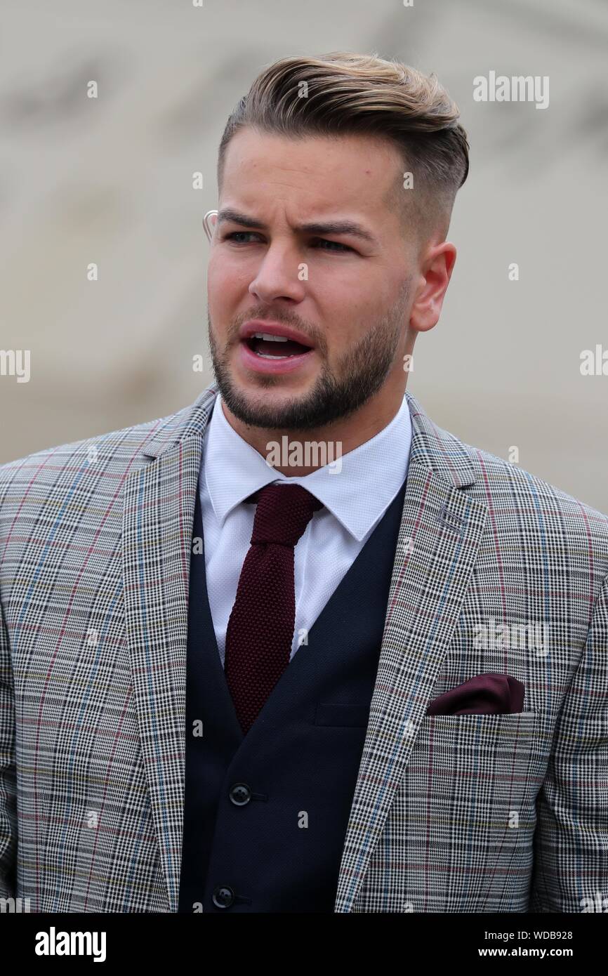 CHRIS HUGHES, RACING PRESENTER AND LOVE ISLAND CONTESTANT, 2019 Stock ...