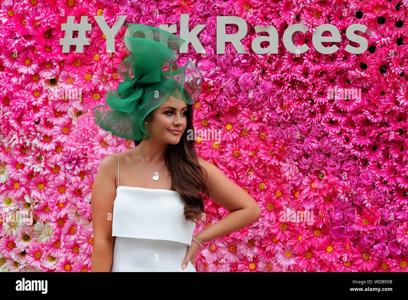 Horse racing ebor festival ladies day york racecourse hi-res stock ...