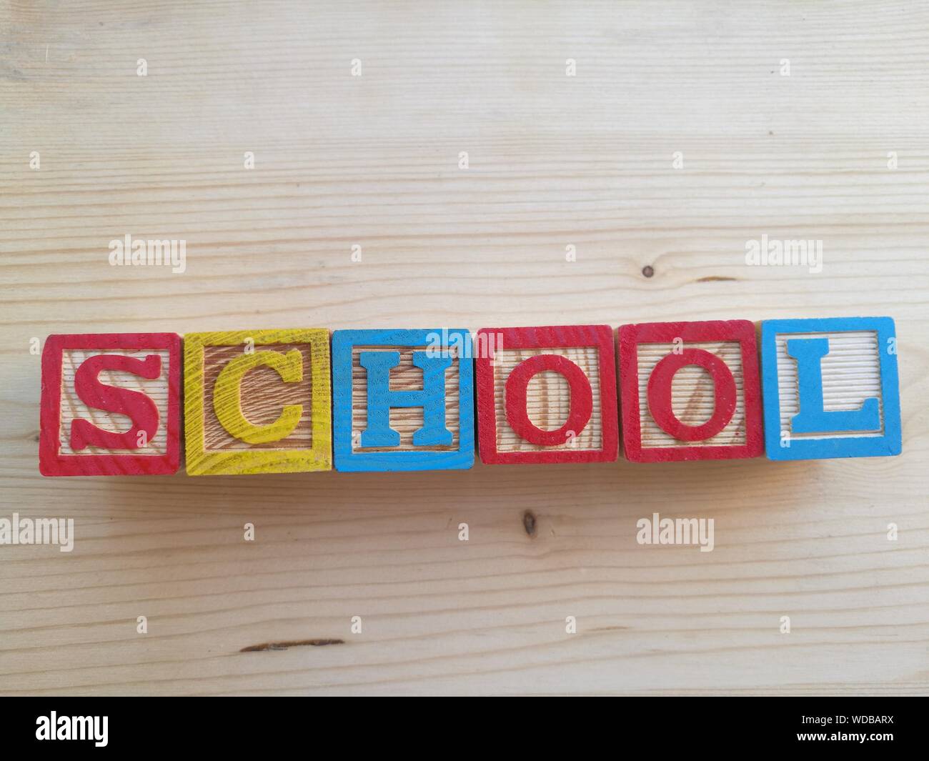 Colored letter blocks hi-res stock photography and images - Alamy