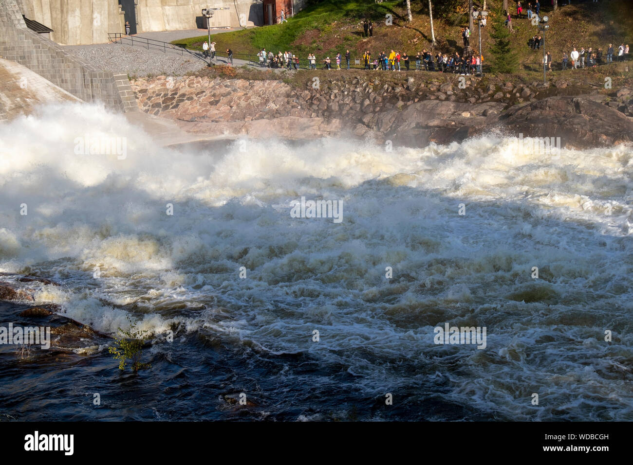Imatrankoski rapids, Imatra Finland Stock Photo - Alamy