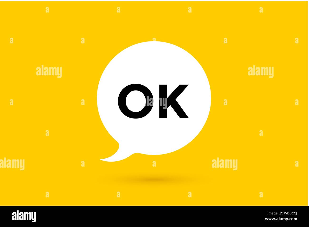 OK, Okay. Banner, speech bubble, poster and sticker Stock Vector Image ...