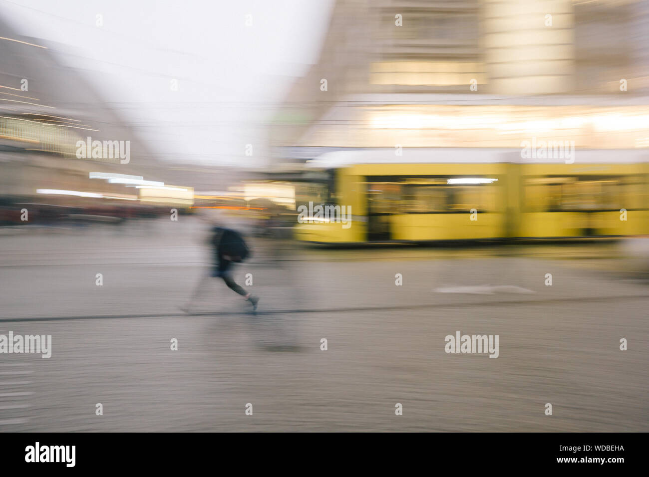 Man running for bus hi-res stock photography and images - Alamy