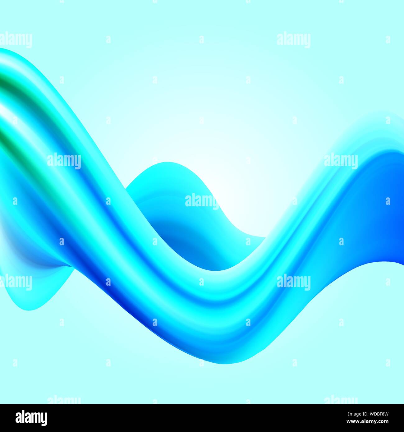 Modern colorful flow poster. Wave Liquid shape in blue color background ...
