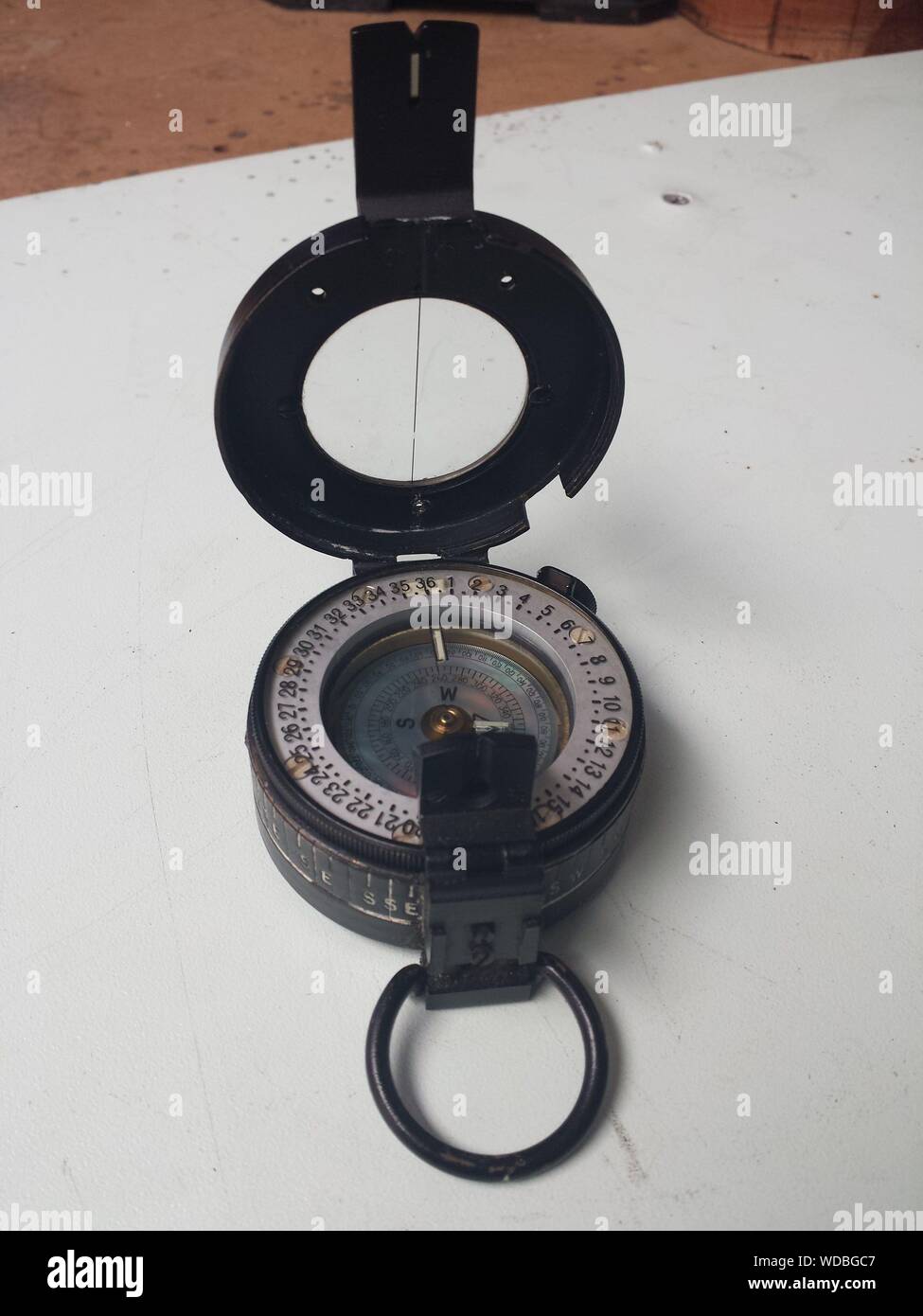 WWII British MKIII Prismatic Compass Stock Photo - Alamy