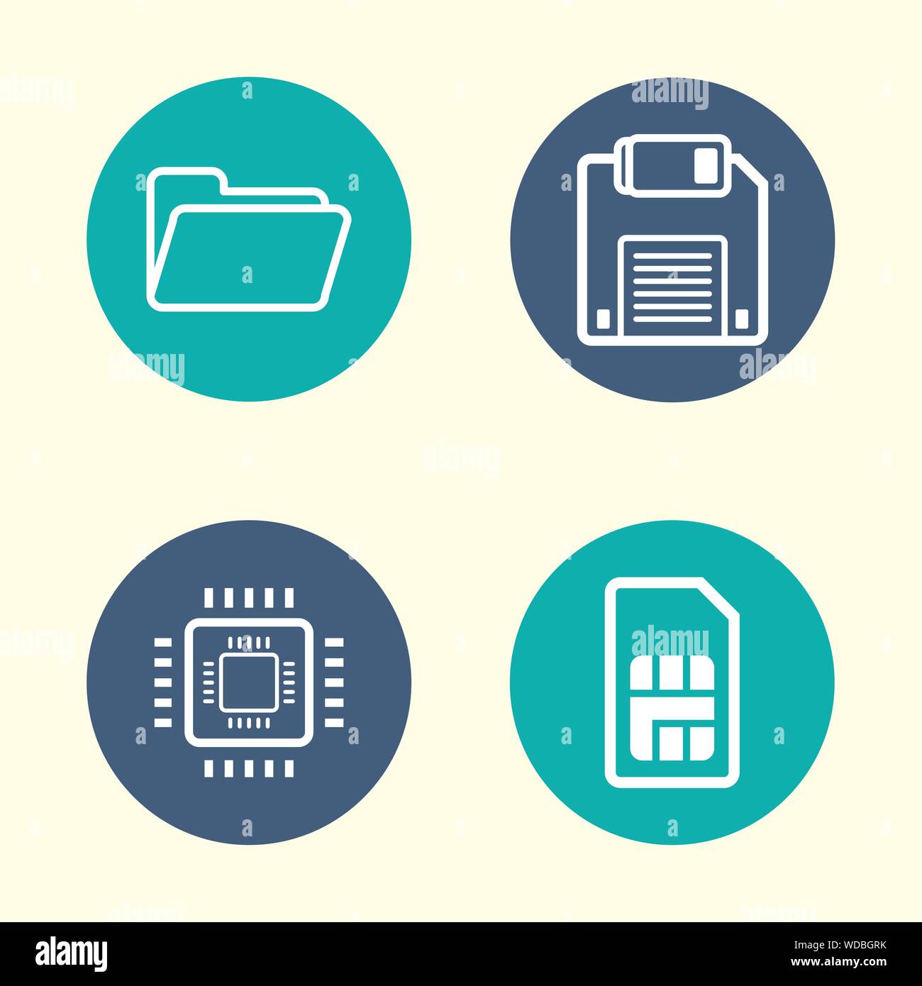 flat design gadgets technology icons Stock Vector Image & Art - Alamy