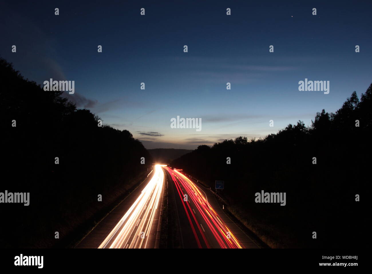 Red light country road hi-res stock photography and images - Alamy