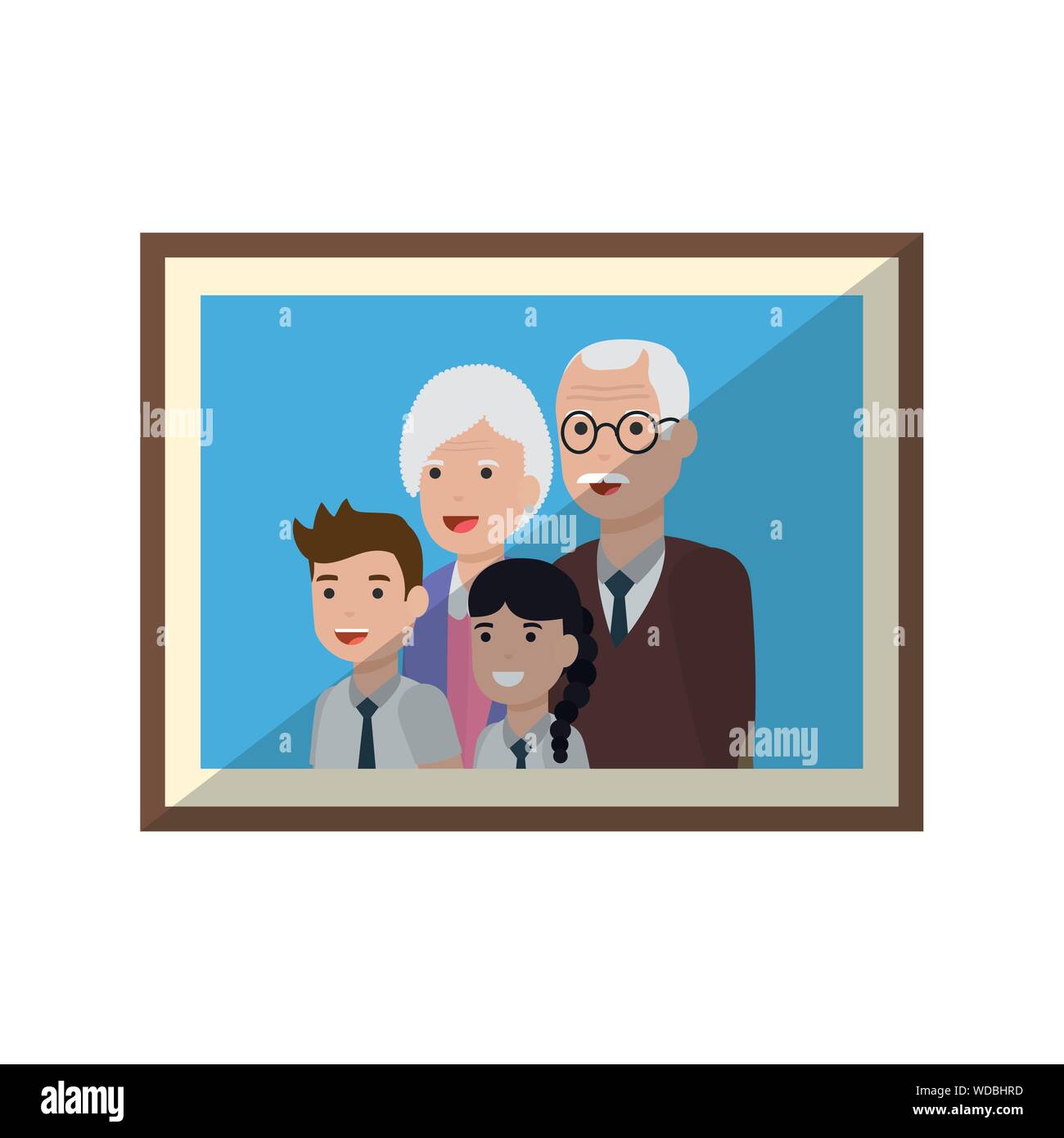 Isolated family frame vector design Stock Vector Image & Art - Alamy