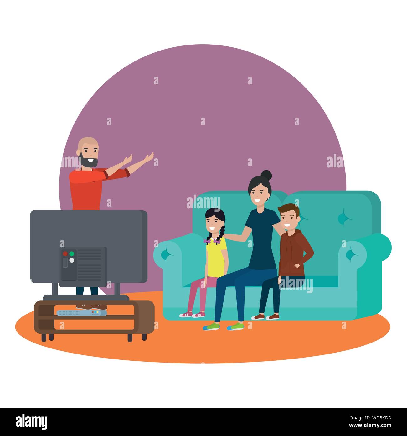 Isolated family members vector design Stock Vector Image & Art - Alamy