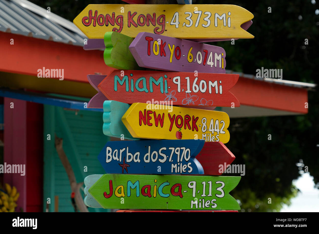 Multiple distance road sign directions hi-res stock photography and ...