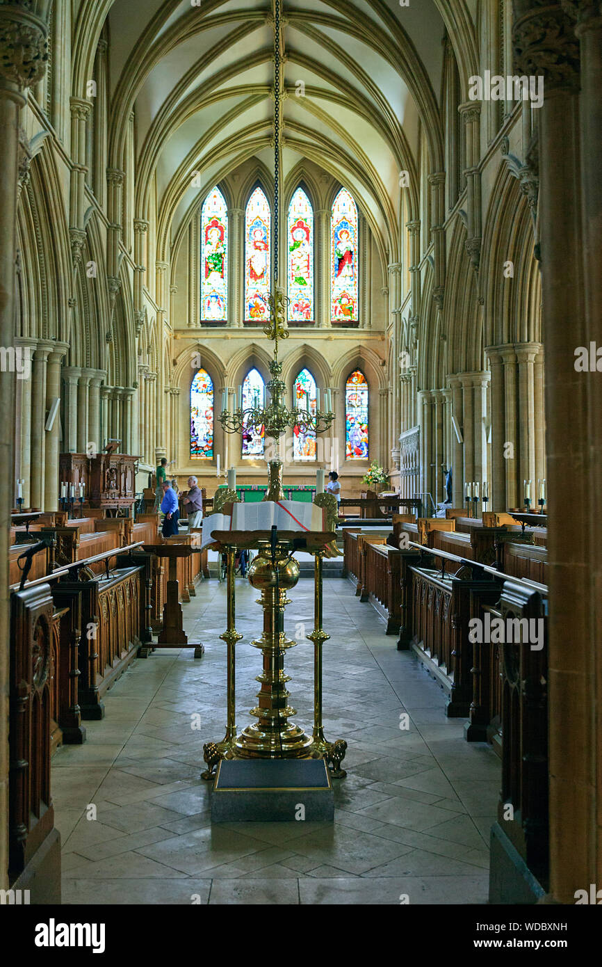Stained glass window southwell minster hi-res stock photography and ...