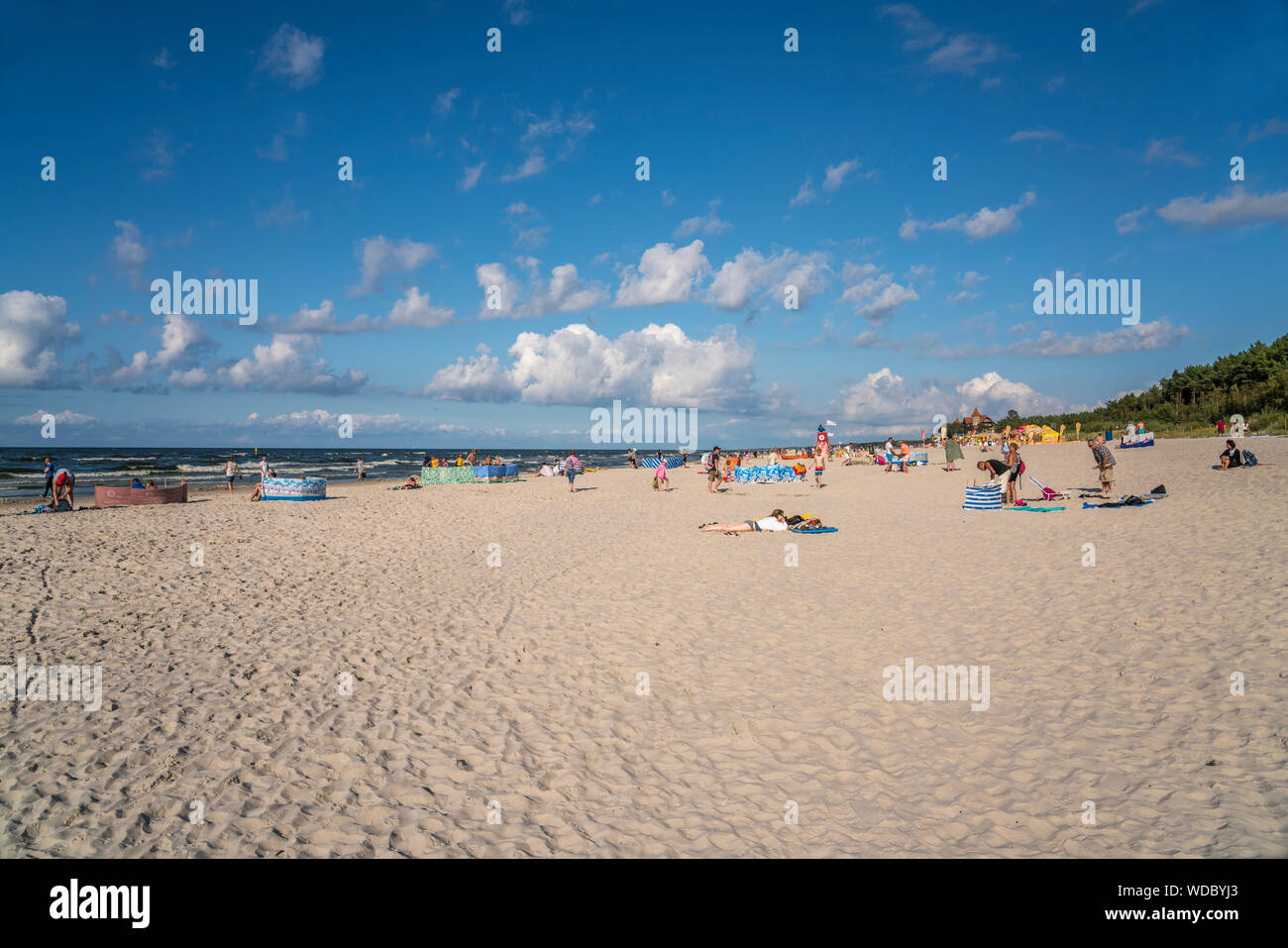 Strand im Ostsee Badeort Leba, Pommern, Polen, Europa | the beach at ...