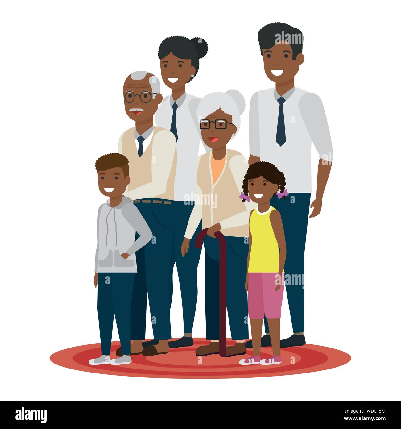 Isolated family members vector design Stock Vector Image & Art - Alamy